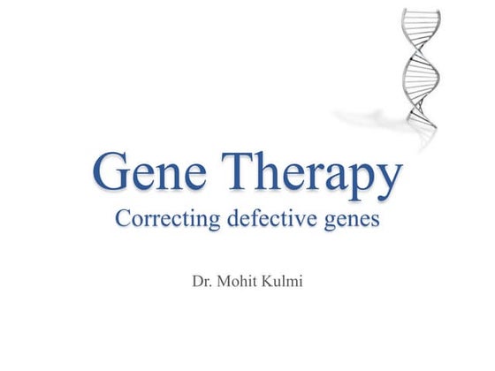 Concept gene therapy gray | PPT