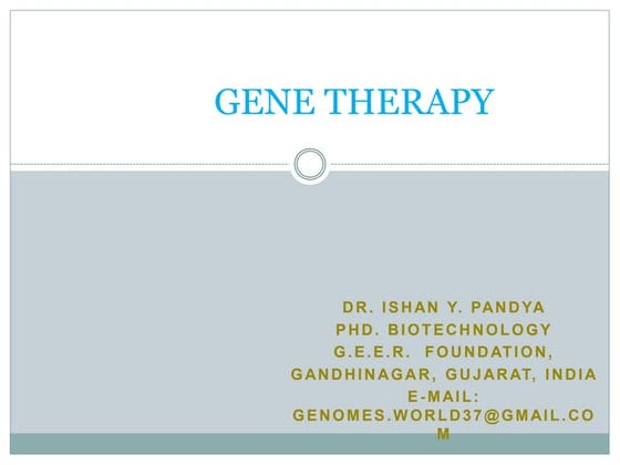 Gene therapy v2 | PPT