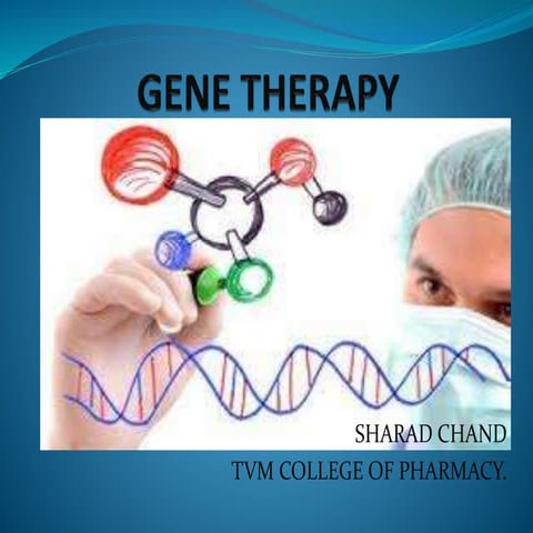 Gene therapy- An introduction & Concept | PPTX