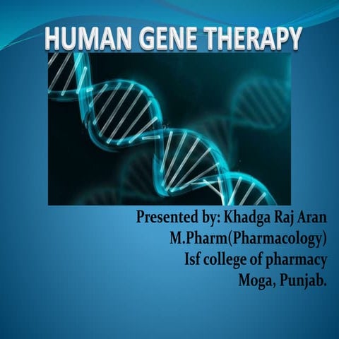 Gene therapy ppt | PPTX