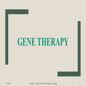 Gene therapy | PPT
