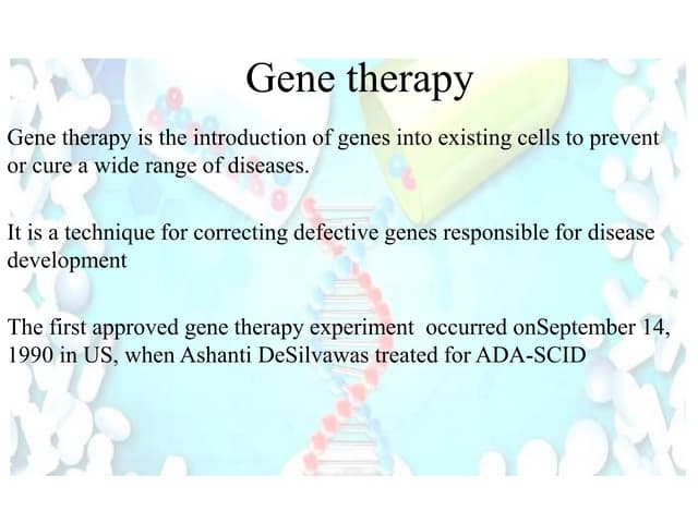 Gene therapy. | PPTX