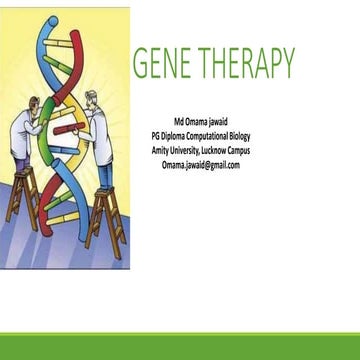 Basics of Gene Therapy | PPT