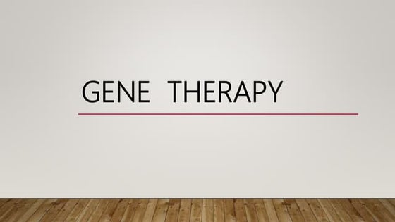 Concept gene therapy gray | PPT