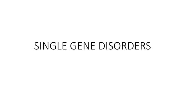 Genetic Disorders - Class XII - Biology | PPTX