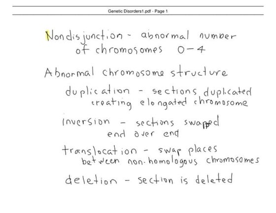 Genetic Disorders -Part 2 | PPT