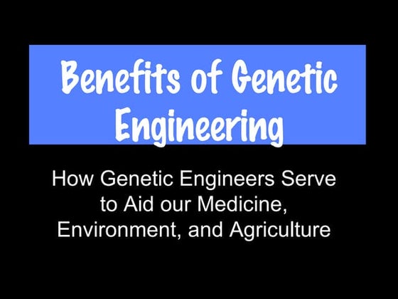 Genetic Engineering Final | PPT