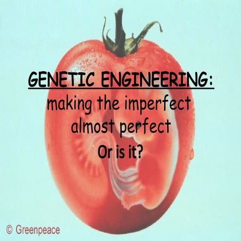Genetic Engineering for Grade 11 Earth and Life Science Class Quart | PPTX