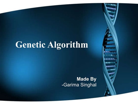Genetic algorithm ppt | PPT Genetic algorithm ppt | PPT