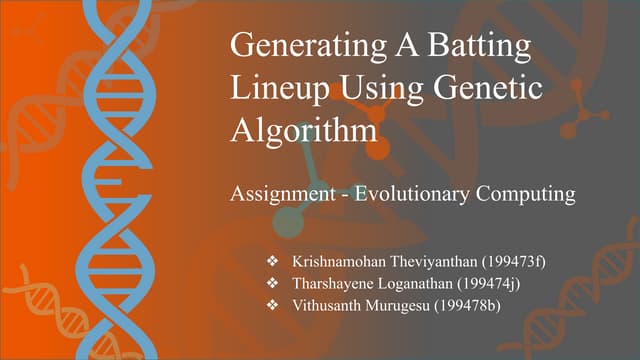 Genetic Algorithm Ppt