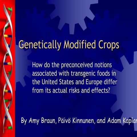 Genetically modified crops | PPT
