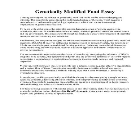 Genetically Modified Food Essay.pdf