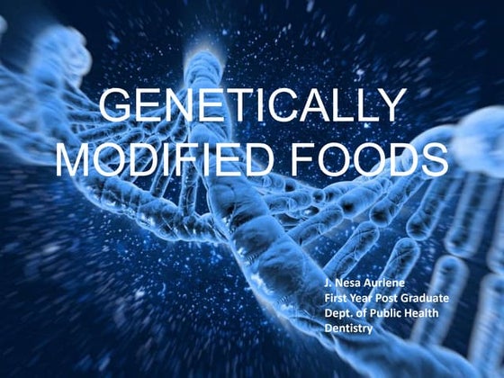 Genetically modified | PPT