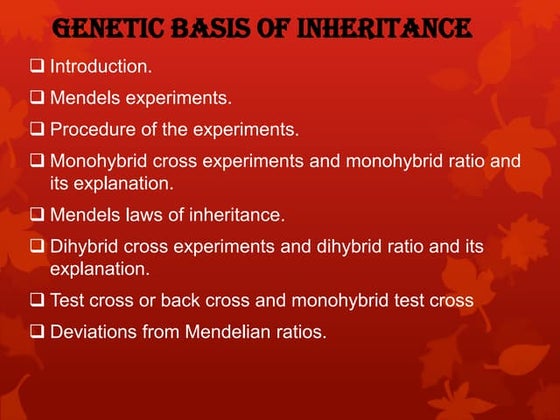 Mendelian genetics 101 | PPT