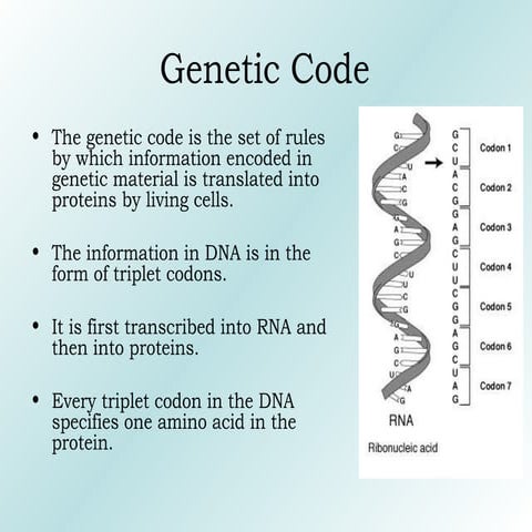 Genetic code | PPT