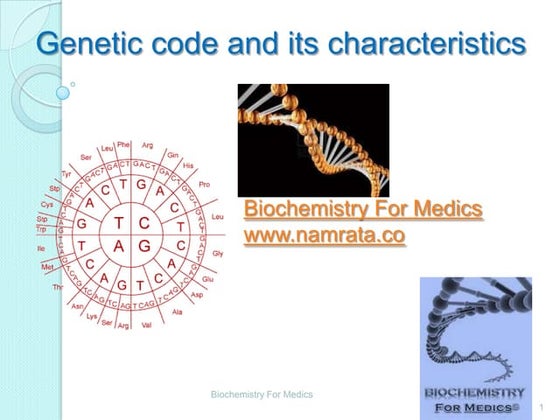 Genetic code ppt | PPT