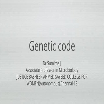 genetic code and its properties-Universal,degeneracy | PPT