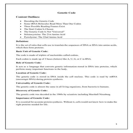 GENETIC CODE AND ITS ROLE IN PROTEIN SYNTHESIS.pdf