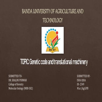 genetic code and translation.pptx