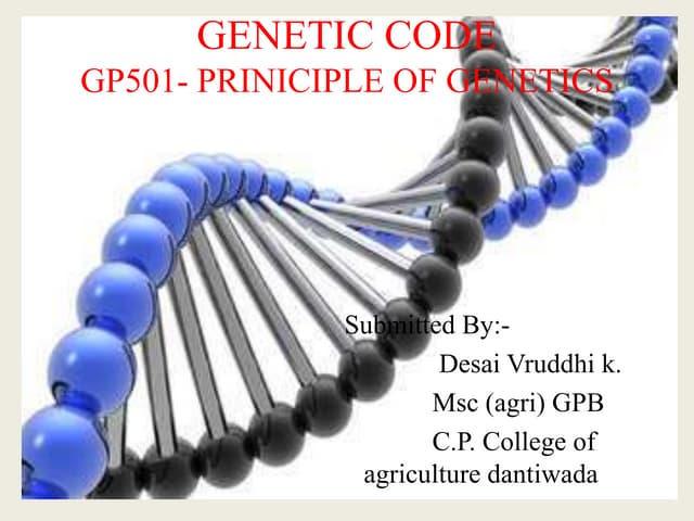 Genetic code and its properties | PDF