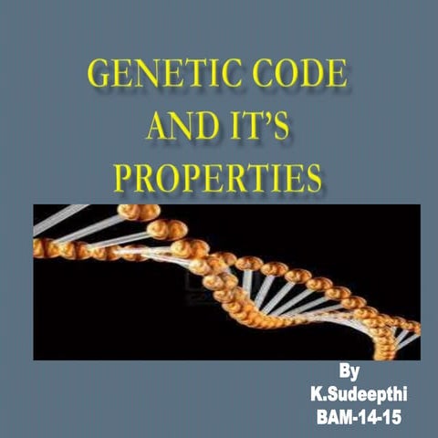 Genetic code | PPTX