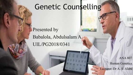 Genetic counseling: indications, types, purposes, beneficiaries, phases ...