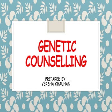 genetic counselling.pptx