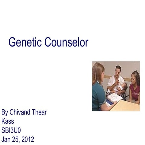 Genetic counselor | PPT