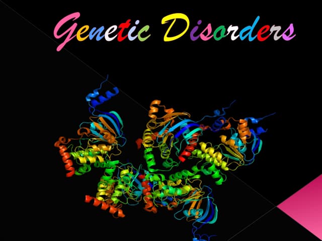 Single gene disorders | PPTX