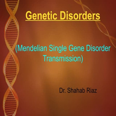 Genetic disorders 3 | PPT