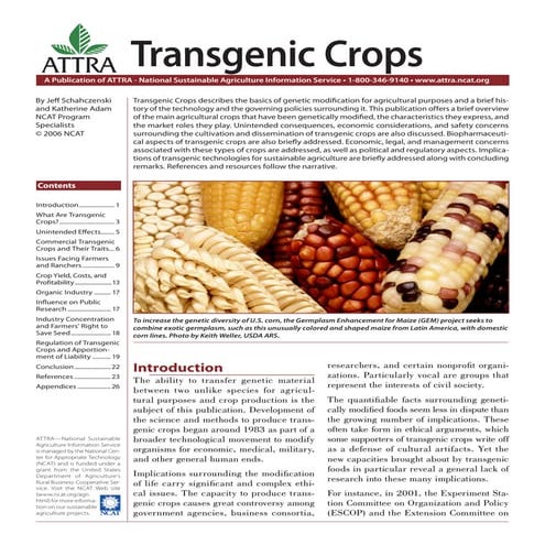 Transgenic Crops | PDF