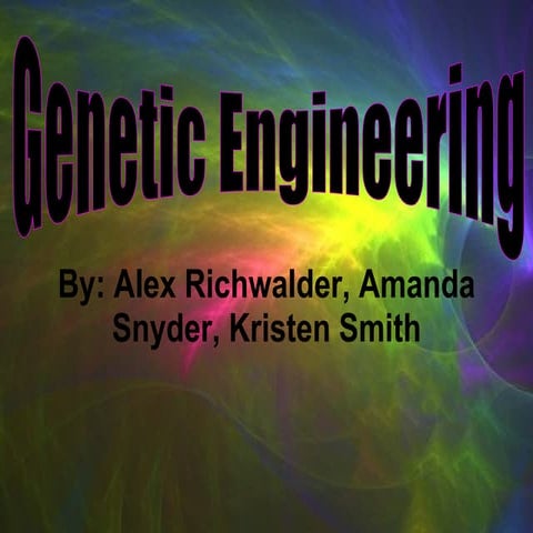 Genetic Engineering | PPT