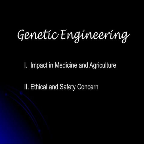 Genetic engineering | PPT
