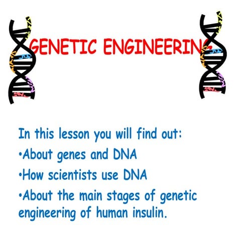 Genetic engineering | PPTX