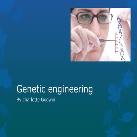 Genetic Engineering. PPT guide for senior high | PPTX