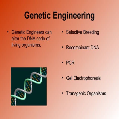 Genetic engineering | PPT
