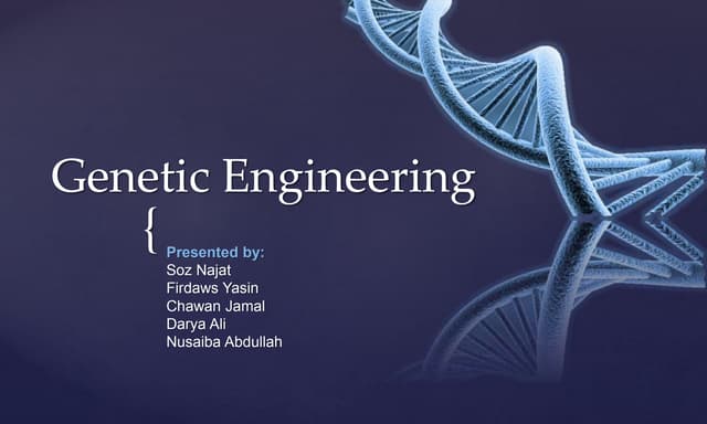 Genetic-engineering | PPT
