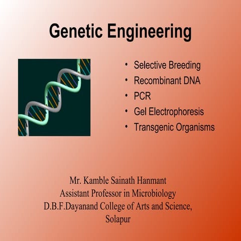 Genetic engineering | PPT