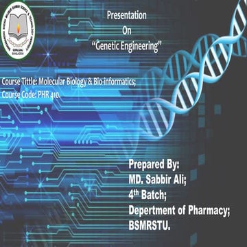 Genetic engineering | PPT