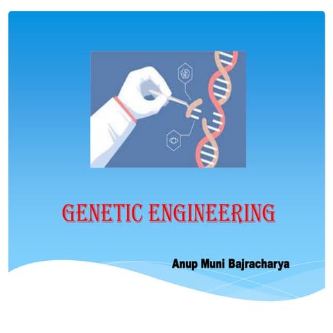 Genetic engineering | PDF