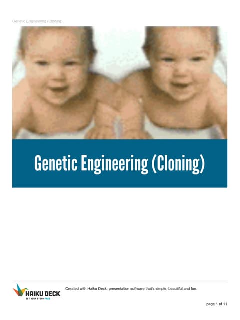 Human Cloning_KAIST MBA | PPT