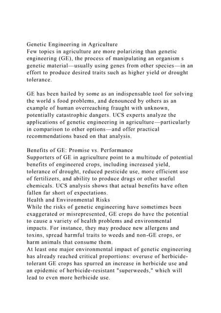 Genetic engineering | PPT