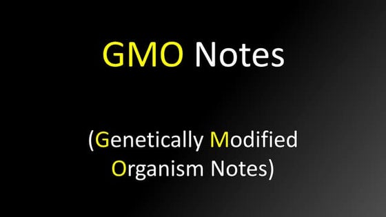 Genetic Engineering Notes | PPT