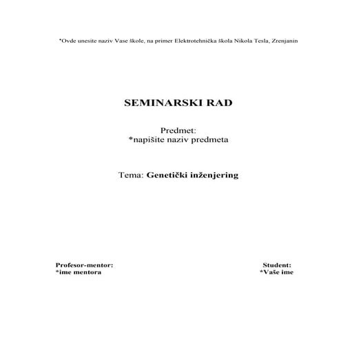 Geneticki inzenjering biologija-16 | DOC