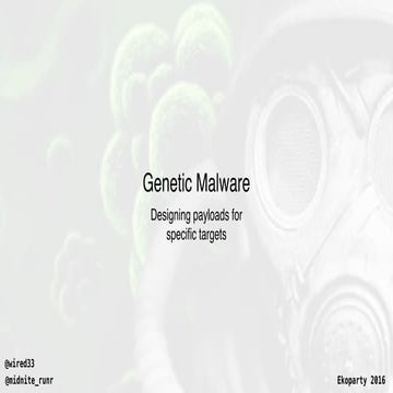 Genetic Malware | PDF