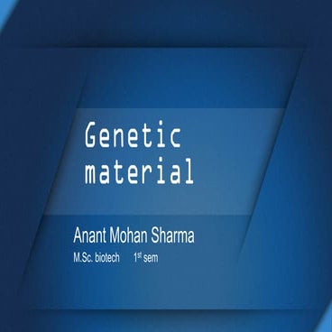 Genetic material | PDF