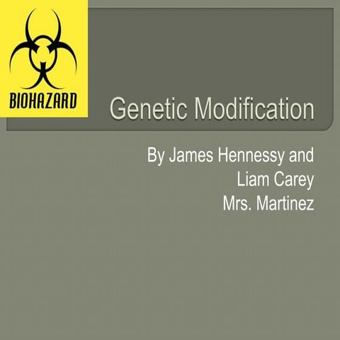 Genetic modification | PPTX