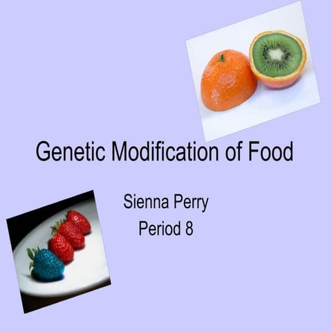 Genetic modification | PPTX