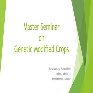 Genetic modified crops | PPTX