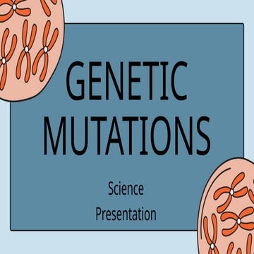 Genetic Mutations Science Presentation in Blue Orange Flat Graphic ...